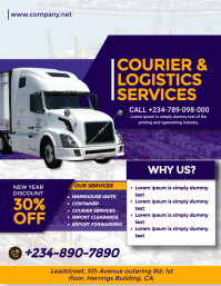 Logistics Advertisement Flyer Template | PosterMyWall
