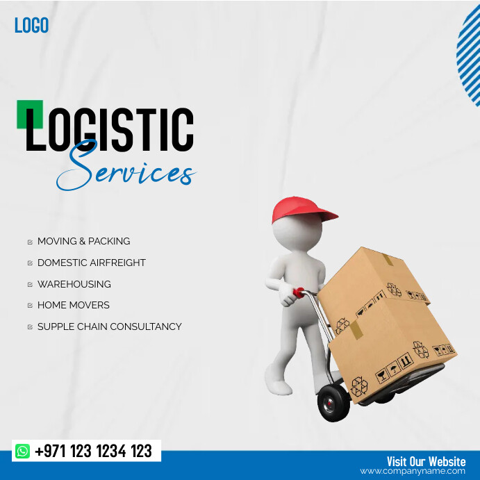 logistics services Template | PosterMyWall