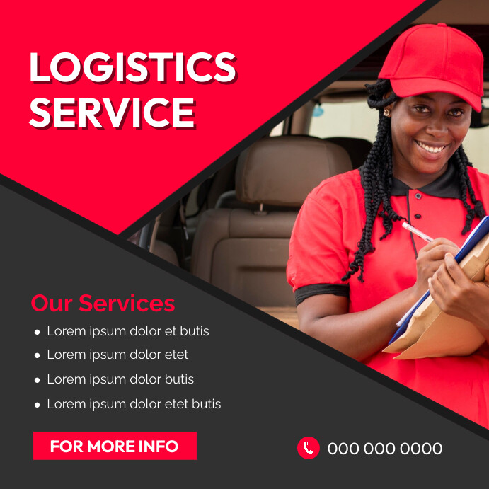 Plantilla de Logistics services flyer | PosterMyWall