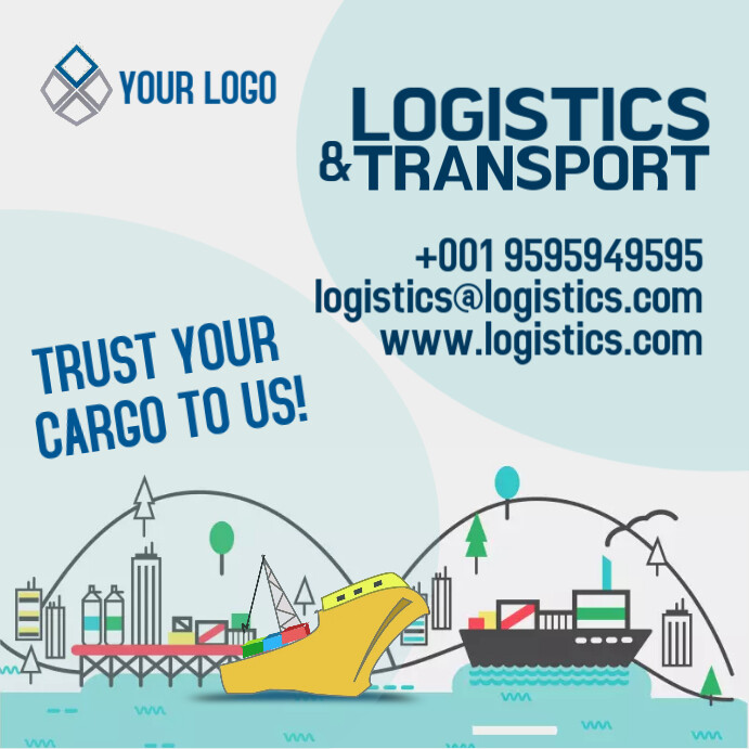 Logistics_transport_ Template | PosterMyWall