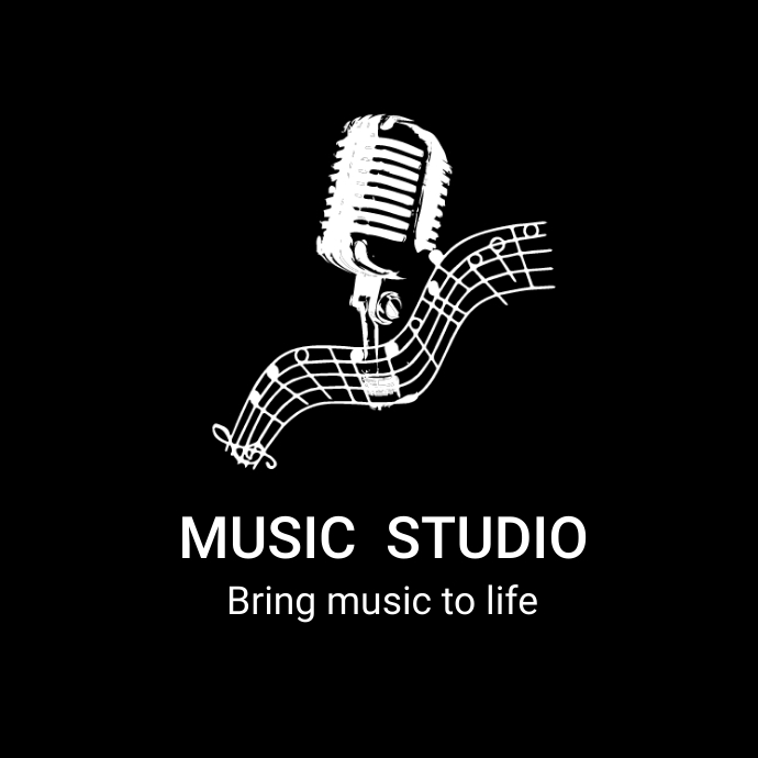 Logo, music studio logo music brands Logo Template | PosterMyWall