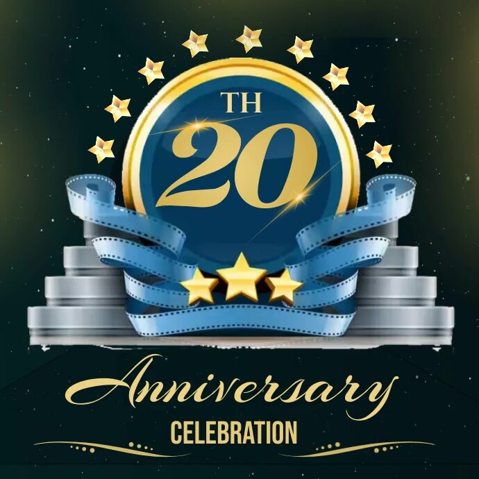 LOGO ANNIVERSARY 20TH Template | PosterMyWall