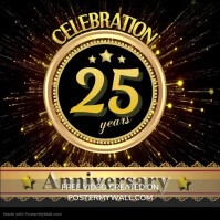 LOGO ANNIVERSARY 25 TH Template | PosterMyWall