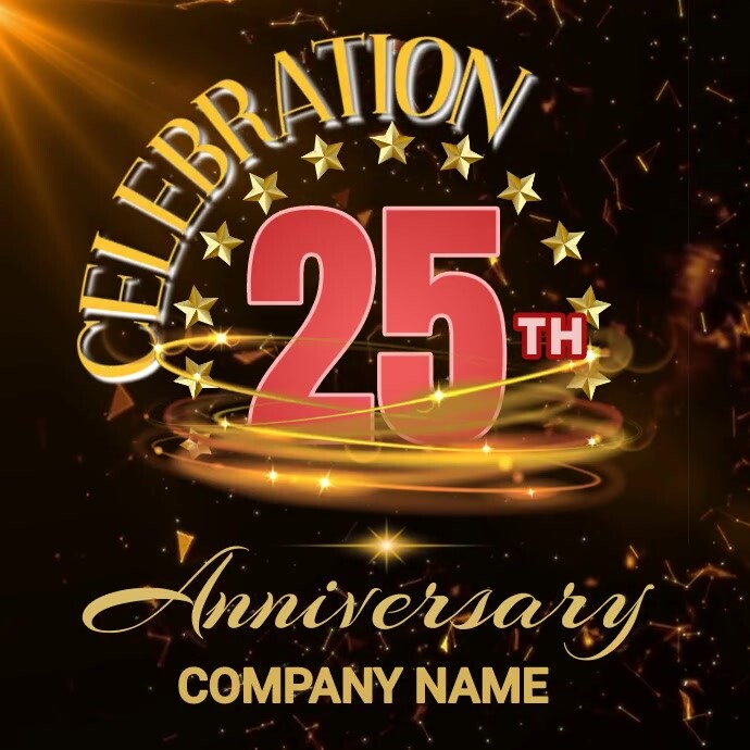 LOGO ANNIVERSARY 25 TH. Template | PosterMyWall