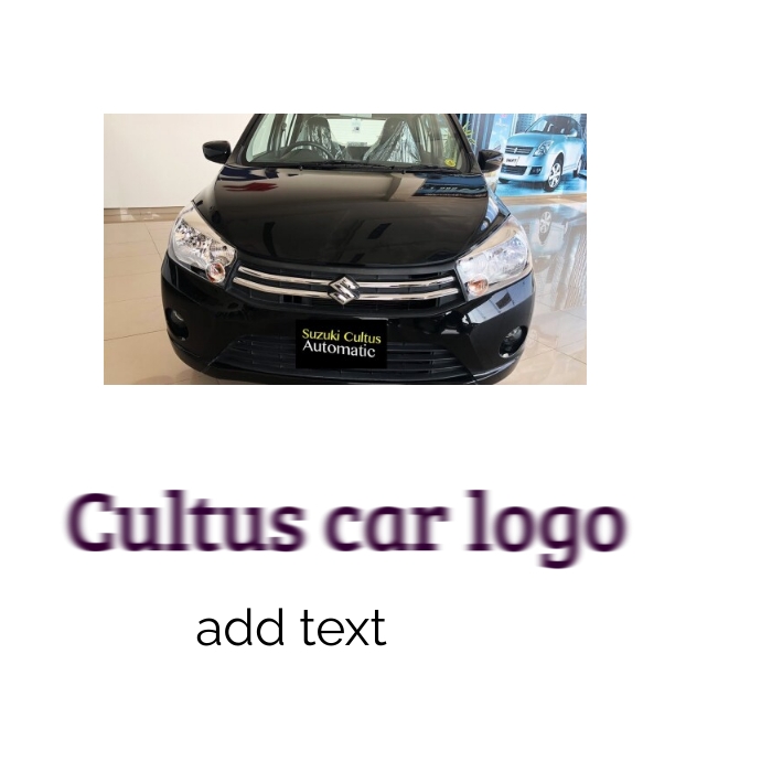 Logo design complete of Cultus car. Template | PosterMyWall
