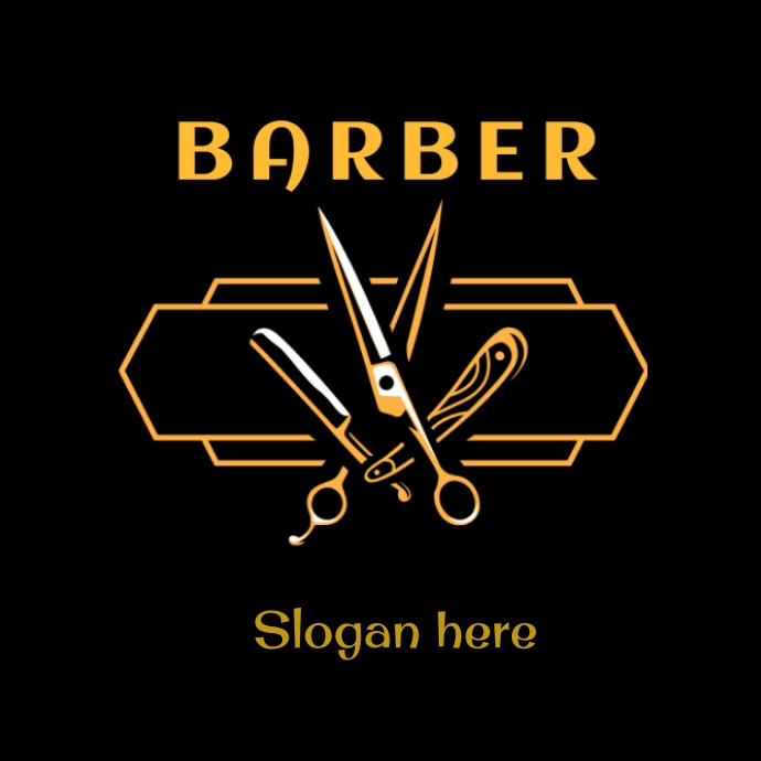 Logo design for barber shop (1) Template | PosterMyWall