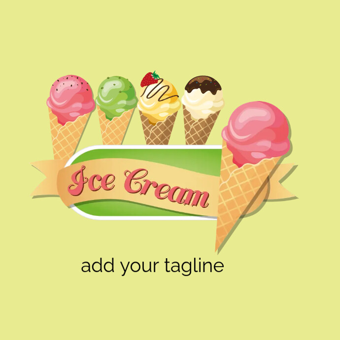 Logo design for ice cream shop Template | PosterMyWall
