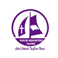 Red and black circle church logo Template | PosterMyWall