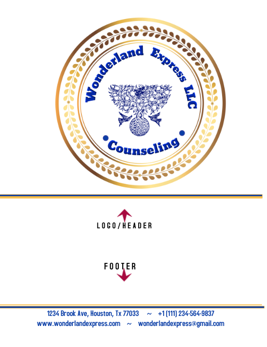 Logo Header/Footer2 Template | PosterMyWall