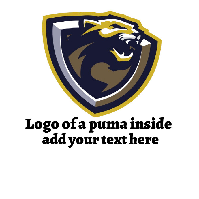 Logo of a puma inside Template | PosterMyWall