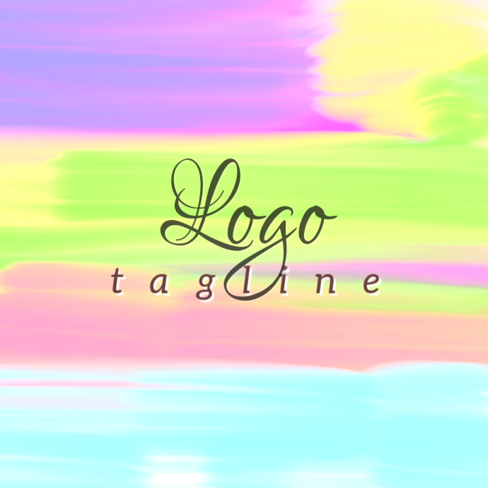 Logo. Colourful Background Template | PosterMyWall