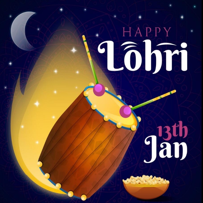 Copy of Lohri Design template | PosterMyWall