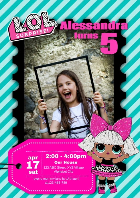 LOL Surprise Birthday Invitation Template | PosterMyWall