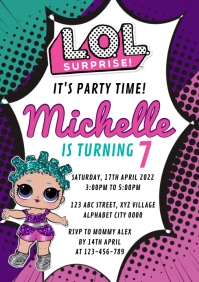 LOL Surprise Birthday Invitation Template | PosterMyWall