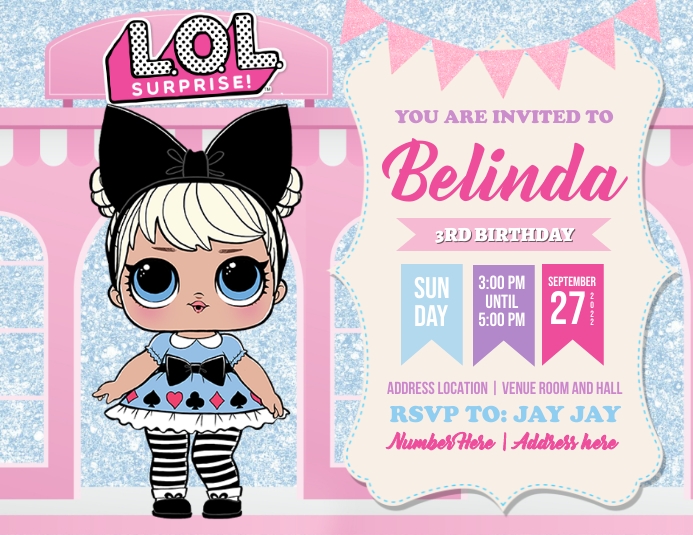 Plantilla de Lol Surprise | PosterMyWall