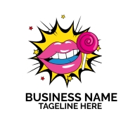 lips logo, Sexy Lip Biting logo, teeth logo Template | PosterMyWall