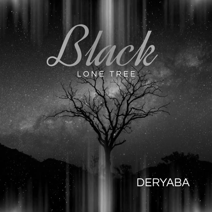 Lone tree black video album cover template | PosterMyWall