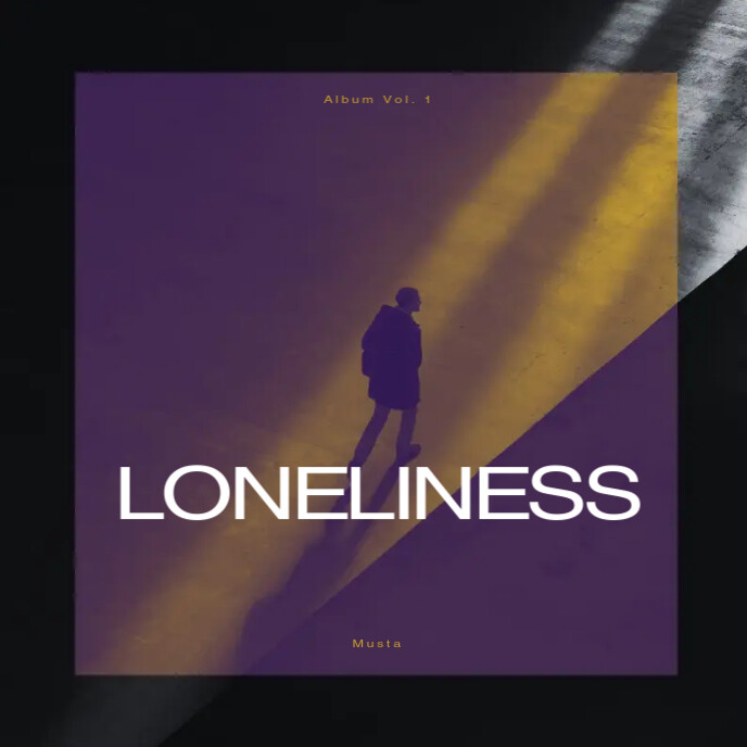 Modèle LONELINESS Album Cover | PosterMyWall