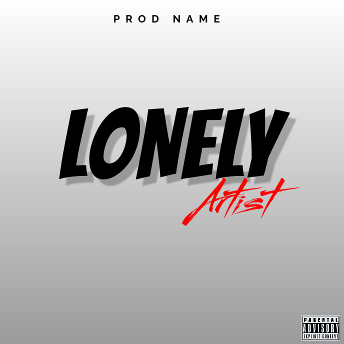 lonely album cover Template | PosterMyWall
