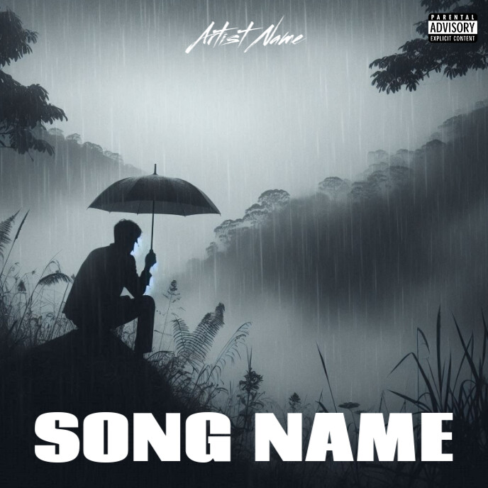 Lonely Sad Fog Album Cover Art Album Cover Templat | PosterMyWall