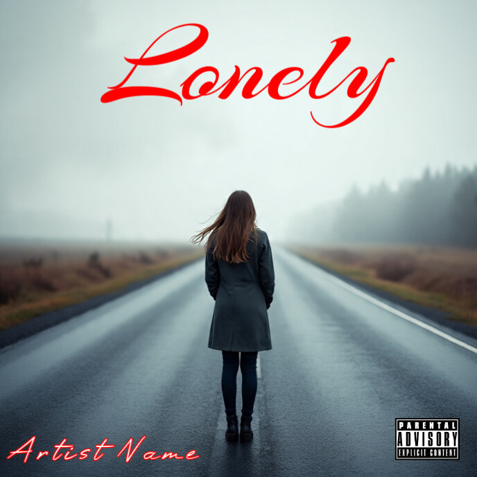 Lonely Sad Song Album Cover Album Cover Template | PosterMyWall