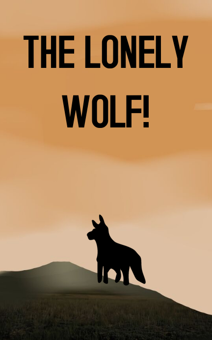 Lonely wolf book cover design template | PosterMyWall