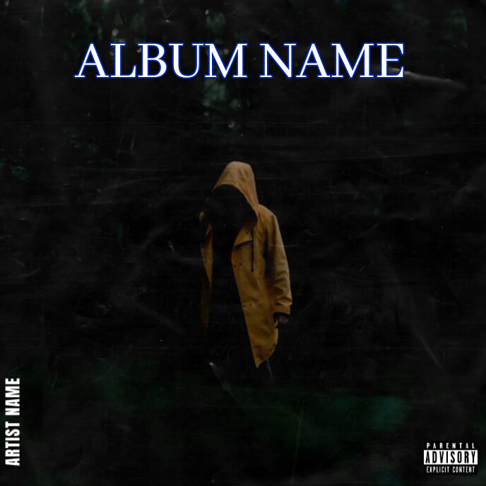 Loner. Dark album cover template | PosterMyWall