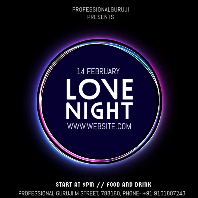 LONG NIGHT Template | PosterMyWall