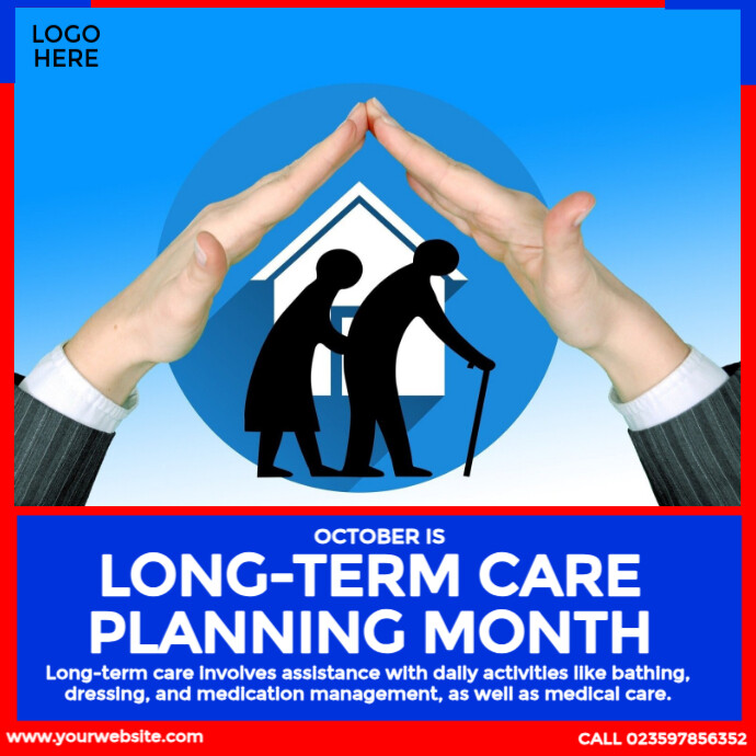 Long-Term Care Planning Month Template | PosterMyWall