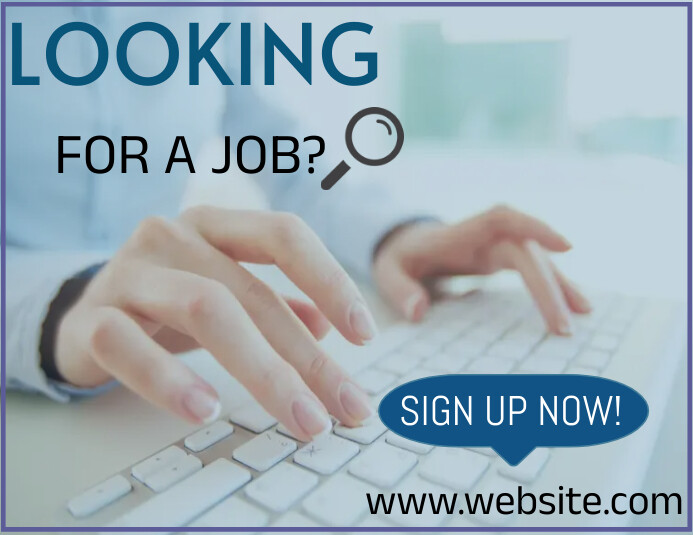 Looking for a job flyer template | PosterMyWall