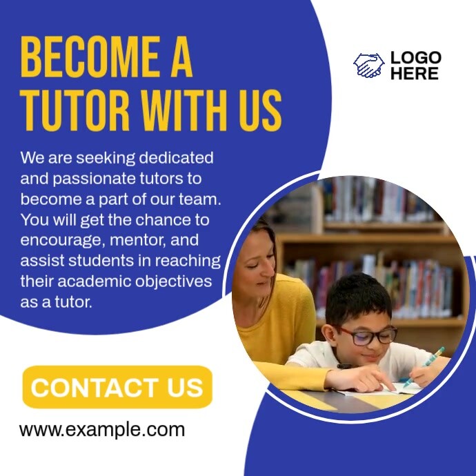 Looking For A Tutor Template | PosterMyWall