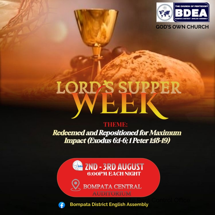 Lord’s Supper Template | PosterMyWall