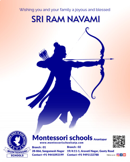 Lord Ram festival sri rama Navami Template | PosterMyWall