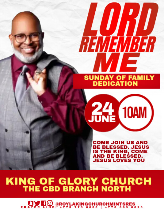 Copy of lord remember me | PosterMyWall