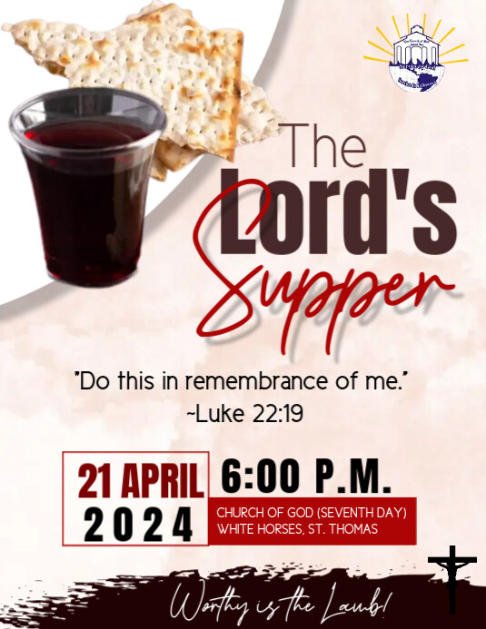 Copy of Lords Supper | PosterMyWall