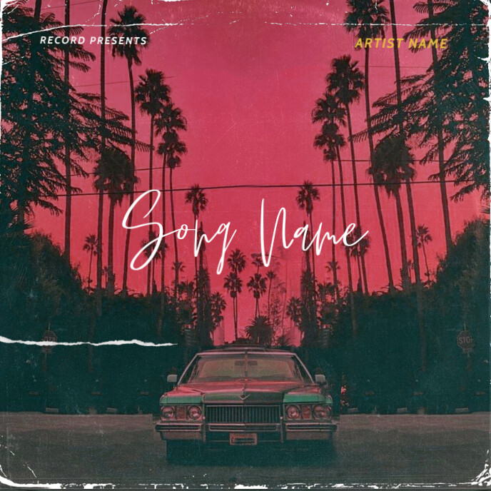 Los Angeles Car album cover design template | PosterMyWall