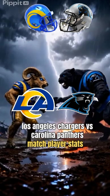 los angeles chargers vs carolina panthers Template | PosterMyWall