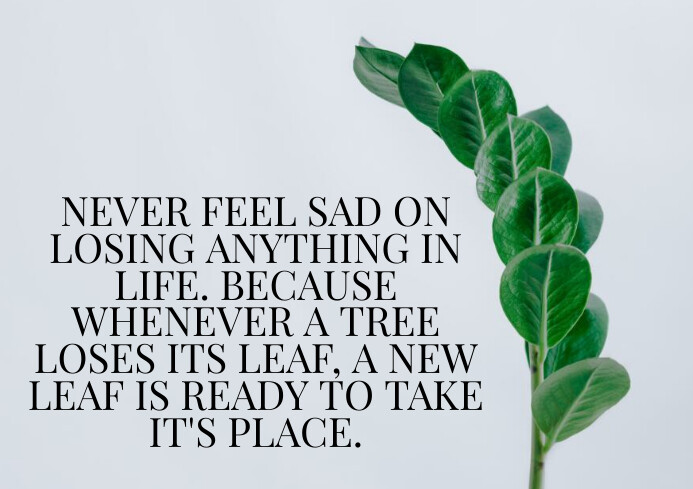 LOSING AND PLACE QUOTE TEMPLATE | PosterMyWall