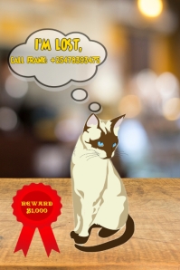 Funny cat design poster de diseño de gato Template | PosterMyWall