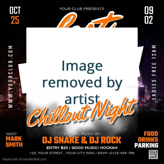 Copy of Lost Friday Chill-out Night | PosterMyWall