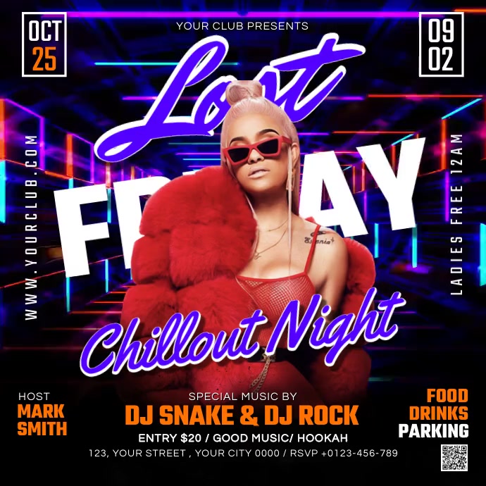 Lost Friday Chill-out Night Template | PosterMyWall