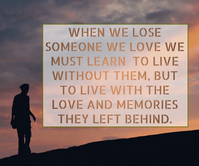 LOST OF SOMEONE QUOTE TEMPLATE | PosterMyWall