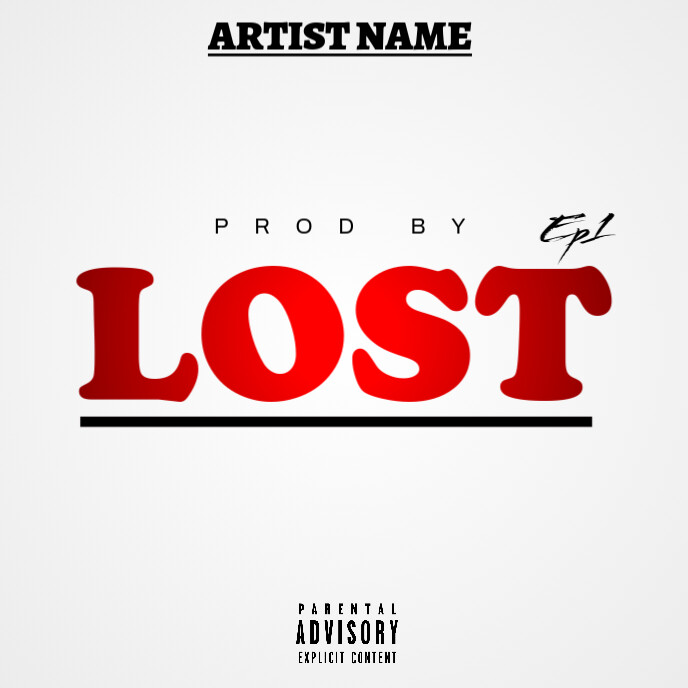 Plantilla de Lost song album cover | PosterMyWall