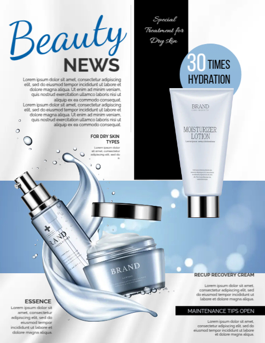 Lotion Product Brochure Template | PosterMyWall