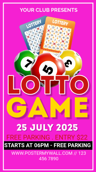 Lotto Game Instagram Story Template | PosterMyWall