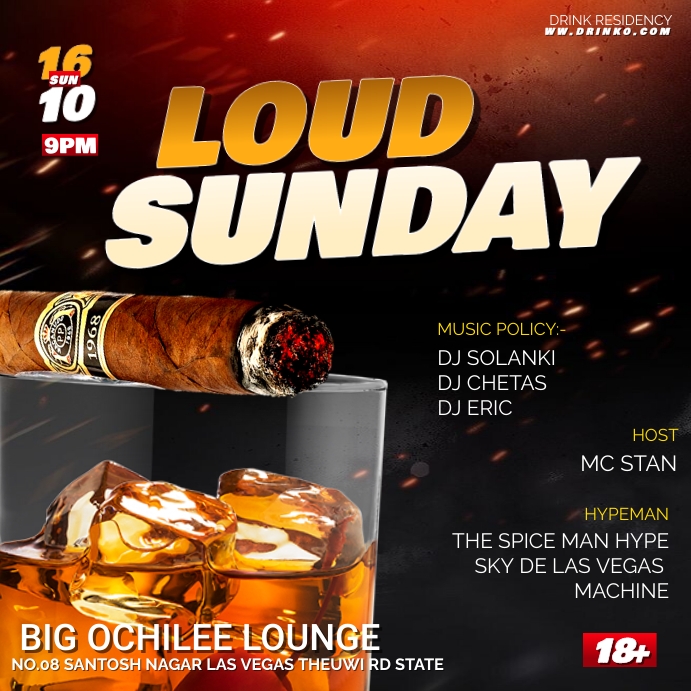 Copy of Loud Sunday flyer poster | PosterMyWall