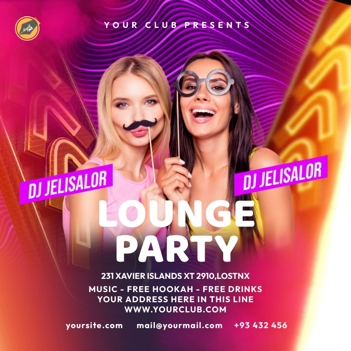 Lounge Party Ads Template | PosterMyWall