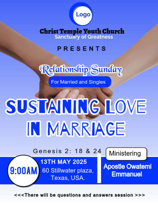 Copy of Love & Relationship seminars flyer design template | PosterMyWall