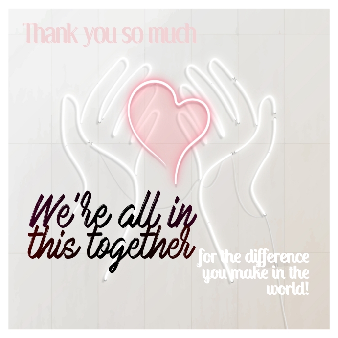 Copy of Love & Thank Card For Our Beloved Ones! | PosterMyWall