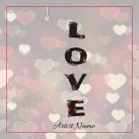 Heart romantic album cover template | PosterMyWall